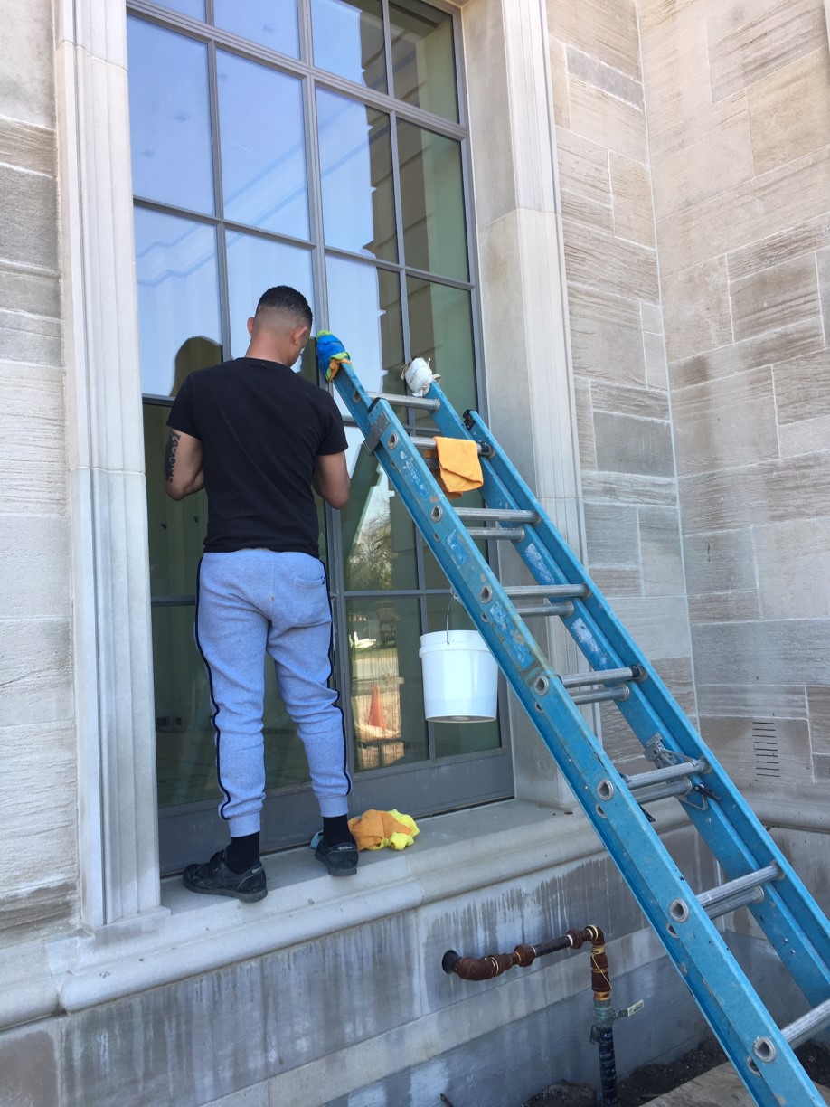 Mansion Exterior Windows Post Construction Cleaning in Highland Park ...
