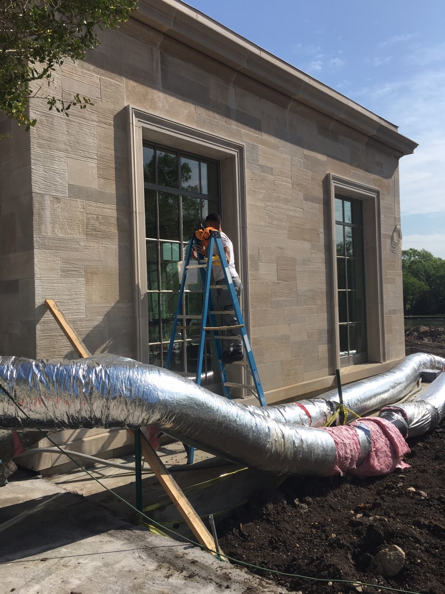 Mansion Exterior Windows Post Construction Cleaning in Highland Park ...