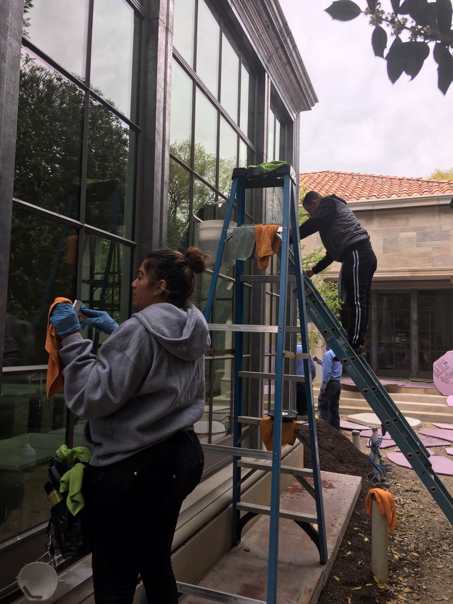 Mansion Exterior Windows Post Construction Cleaning in Highland Park ...