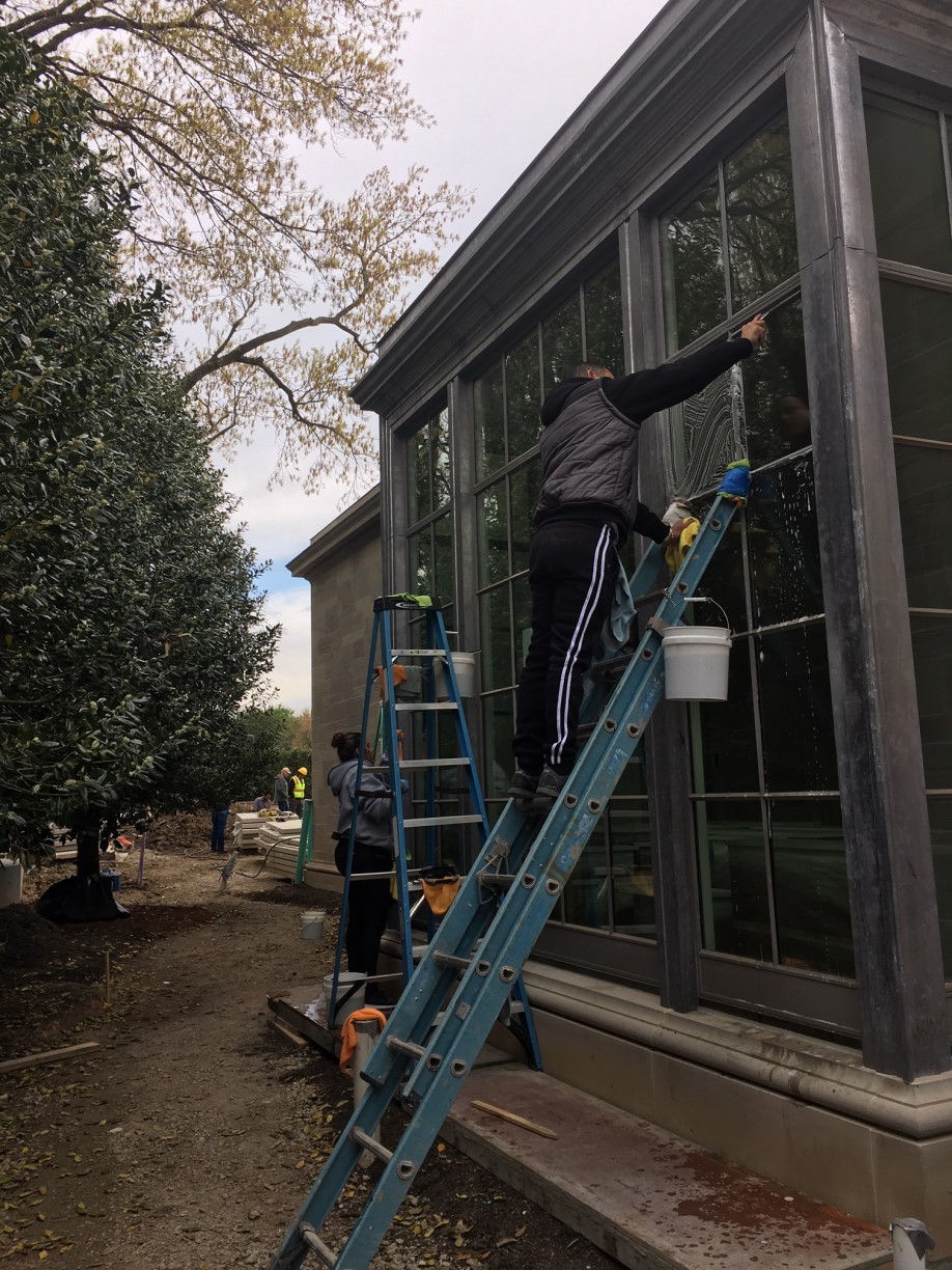Mansion Exterior Windows Post Construction Cleaning in Highland Park ...
