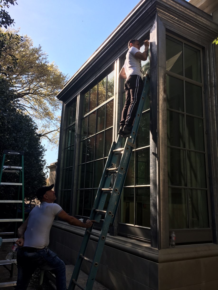 Mansion Exterior Windows Post Construction Cleaning in Highland Park ...